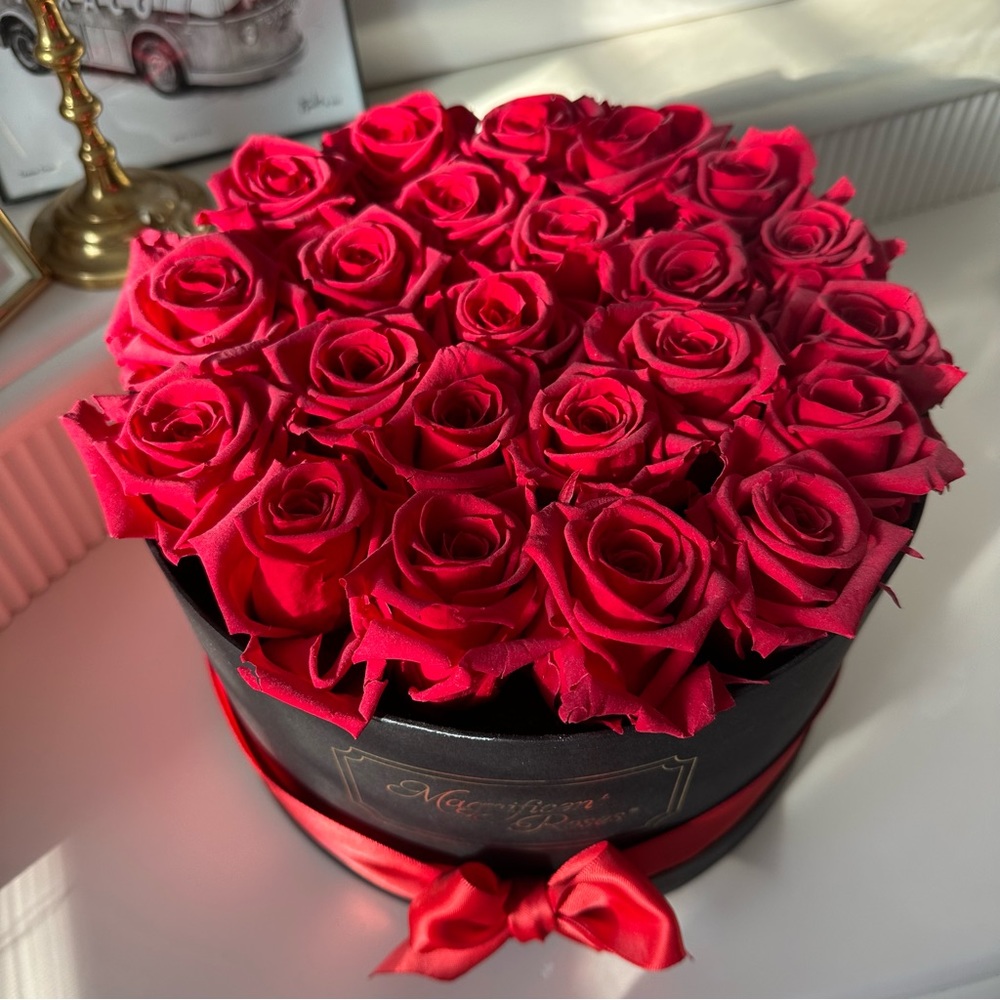 Magnificent Roses - 2 Dozen Preserved Red Roses - Gem